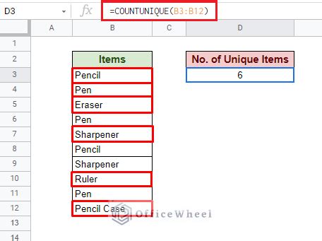 How To Count Unique In Google Sheets Easy Ways OfficeWheel