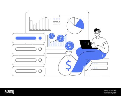 Data Monetization Abstract Concept Vector Illustration Stock Vector
