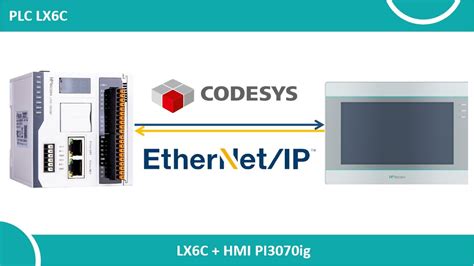 Wecon Plc Komunikasi Plc Lx6c Ke Hmi Pi3070ig Menggunakan Ethernet Ip Youtube