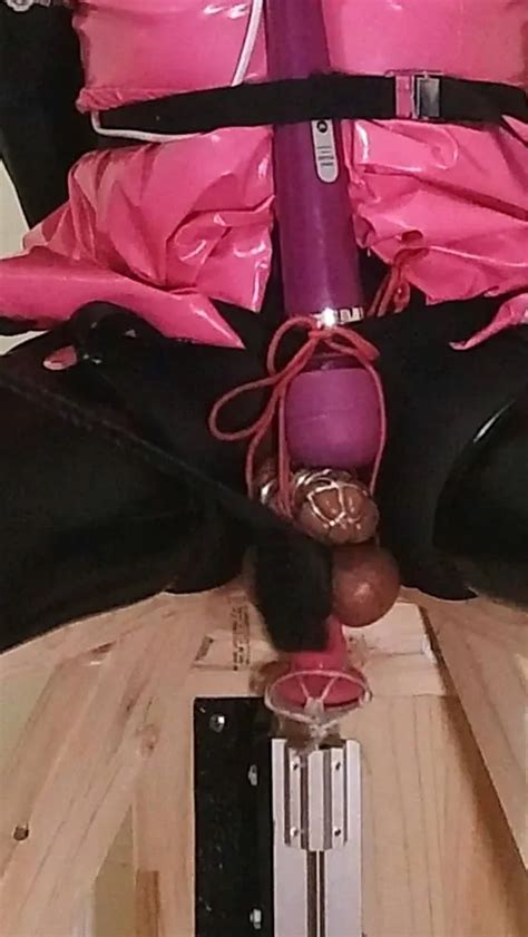 Fed My Own Cum Strapped To Fucking Machine Chair In Chastity 31 Nude