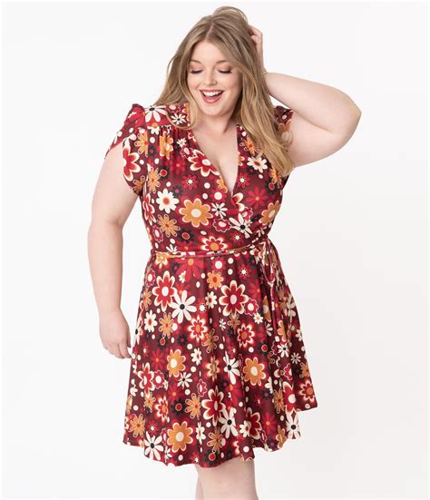60s 70s Plus Size Dresses Clothing Costumes