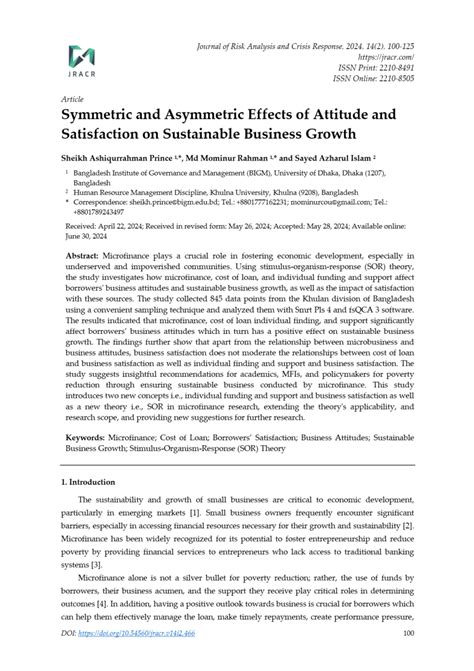 Pdf Symmetric And Asymmetric Effects Of Attitude And Satisfaction On