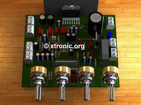 Tda7377 2 1 Amplifier Circuit Diagram With Pcb Xtronic Artofit