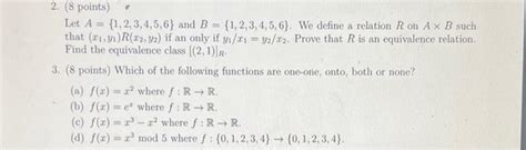 Solved Let A {1 2 3 4 5 6} And B {1 2 3 4 5 6} We Define A