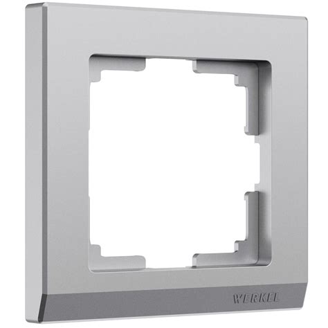 Рамка на 1 пост Stark (серебряный матовый) Werkel W0011865. Официальный ...