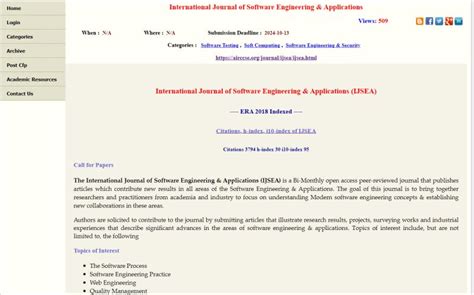 Ijsea Journal On Linkedin Software Engineering Security Software