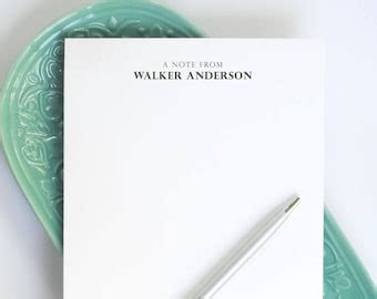 Elegant Personalized Name Notepad Small Notepad For A Couple Etsy