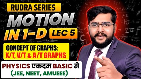 Graphical Analysis Of Motion Motion In 1d Velocity Time Position Time And A T Jee Neet