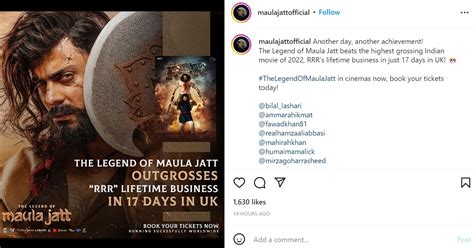 The Legend Of Maula Jatt Beats RRR At UK Box Office Love 1