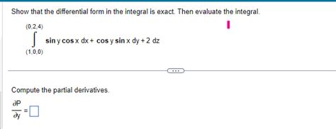 Solved Show That The Differential Form In The Integral Is