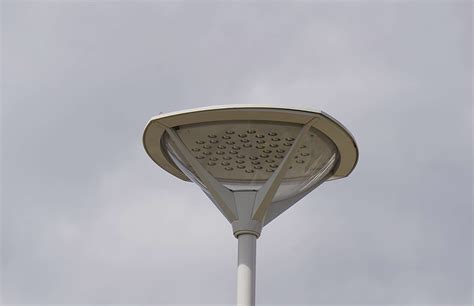 Steel Lighting Equipment Circle Street Light Overcast 4k Clairage