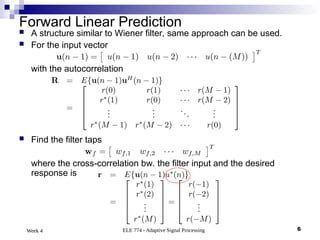 Linear Prediction Techniques For Communication PPT