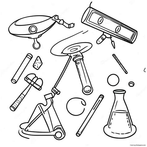 Science Tools Coloring Pages