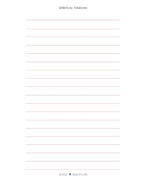 Spiritual Timeline Template Red Etsy
