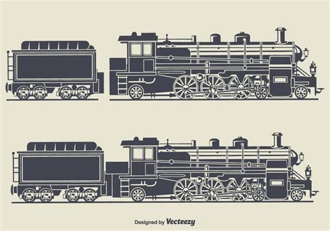 Train Silhouette Vector Art Icons And Graphics For Free Download