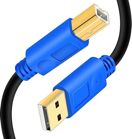Printer Cable Ft Hanprmee Usb High Speed Gold Plated Connectors Printer Scanner Cable Cord