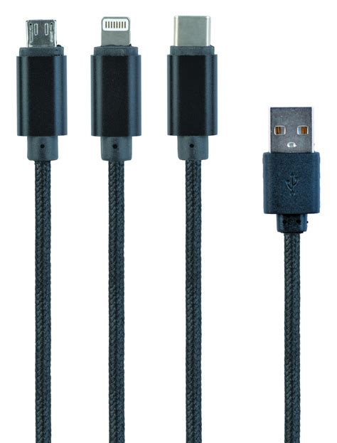 Usb 3 In 1 Lightning Usb C Micro Usb Charging Cable 1m Cablexpert Cpc