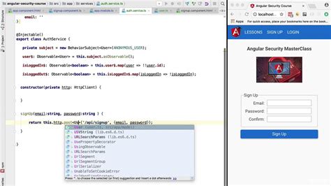 3 the new angular client doing a post call to the server youtube