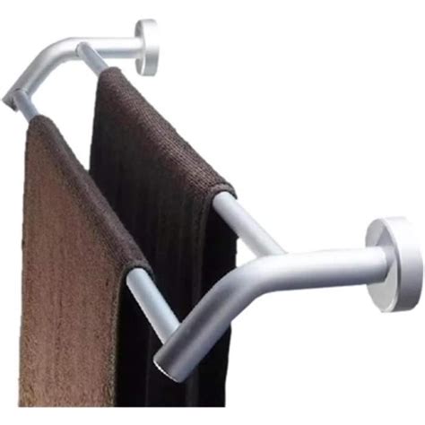 Barre Porte Serviette Épaissie En Aluminium Bi Pôle Long Porte