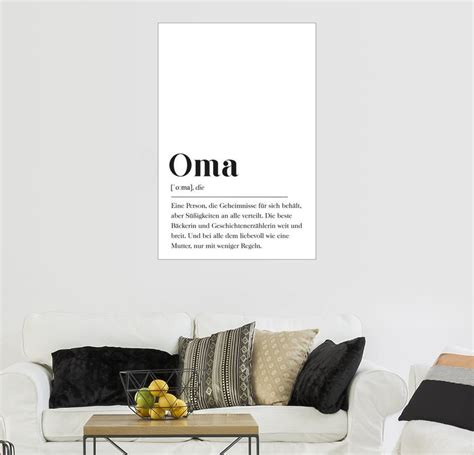 Posterlounge Wandbild Oma Definition Kaufen Otto