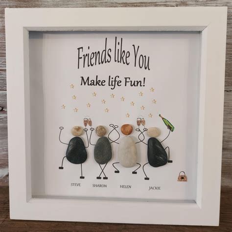 Best Friends Pebble Art Funny Friendship T Group Of Etsy Canada