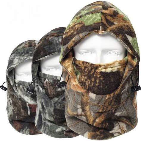 Camouflage Thermal Warmer Polar Fleece Full Face Mask Snowboard