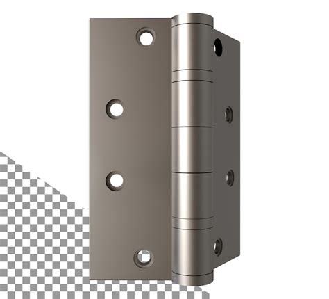 현실적인 3d 철 경첩 렌더링 문 및 창 디자인 요소 프리미엄 Psd 파일