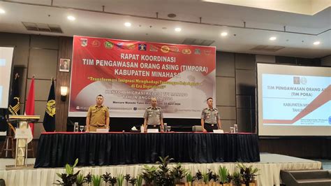 Kantor Imigrasi Manado Menyelenggarakan Rapat TIMPORA Kabupaten