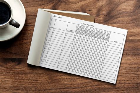 Minimalistic Workflow Template Excel Workflow Chart Photographer