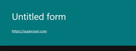 how does one add a hyperlink in a microsoft form super user