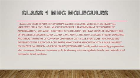Mhc Molecule By Karan Ppt