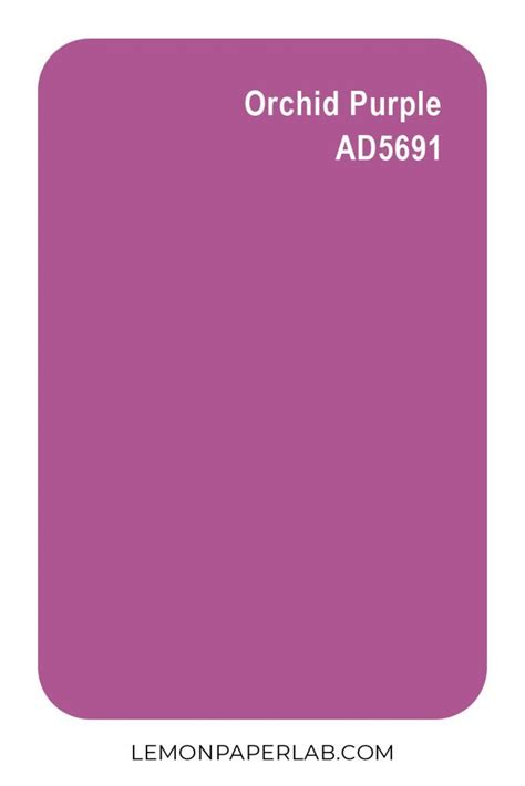 Orchid Purple Color Ad5691 Lemon Paper Lab
