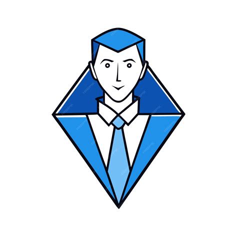 Vertexblue Corporate Logo Minimalist Angular Design In Blue Tones