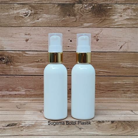 Jual Botol Pump Treatment 60ml Pet Putih Glossy Botol Br 60 Ml Putih