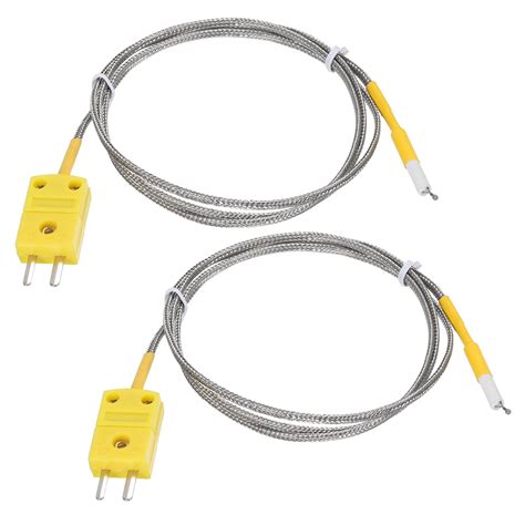 Sourcing Map 2pcs K Type Thermocouple Mini Connector Temperature Sensor
