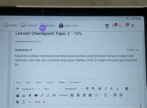 HOME COURSES SEARCH MC10725 Lesson Checkpoint StudyX