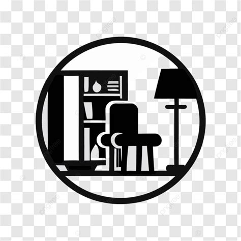 원 안의 가구 아이콘 벡터 흰색 배경에 있는 가구의 단순한 검은색 아이콘 그림자 없음 작은 프레임 중앙 Png 일러스트 및 벡터 에 대한 무료 다운로드 Pngtree