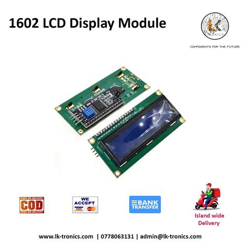 Buy 1602 Lcd Display Module Lk Tronics