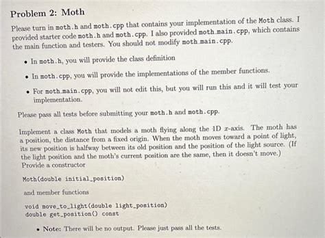 Solved Problem 1 Bug Please Turn In Bug H And Bug Cpp That Chegg Com