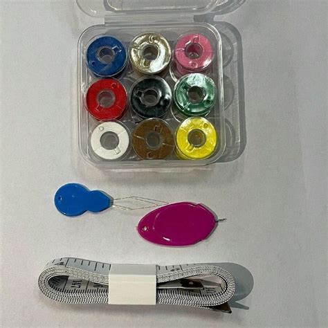 9 Colors Sewing Machine Thread Set Including 9 Colors Thread English Scale Threader