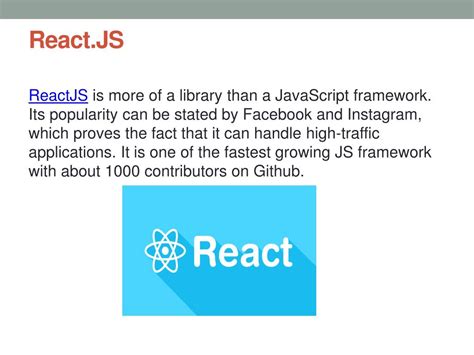 Ppt Top 5 Javascript Frameworks Powerpoint Presentation Free Download Id7749366