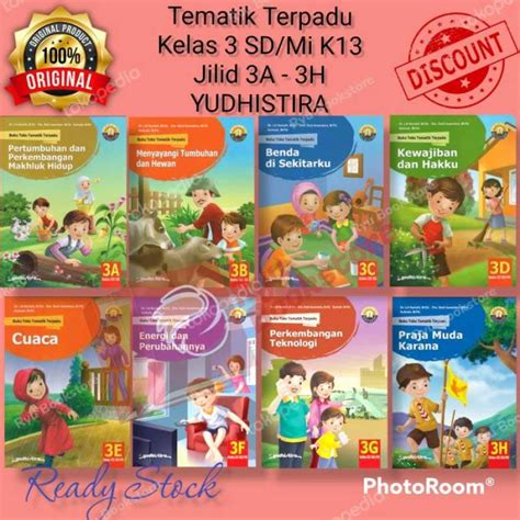 Jual Buku Tematik Terpadu Kelas 3 Sd Mi K13 Jilid 3a 3h Yudhistira Di