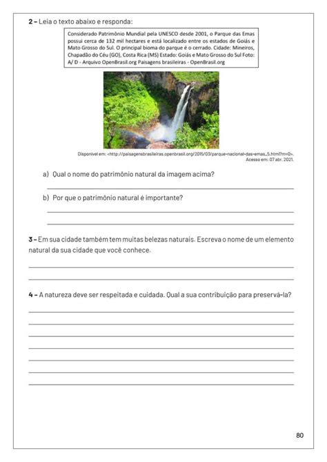 Atividades Sobre Patrimônio Material E Imaterial 3 Ano BRUNIV