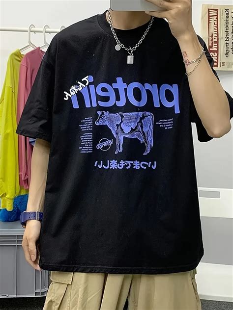 Mens Summer Cotton T Shirt Casual Crew Neck Temu Ireland