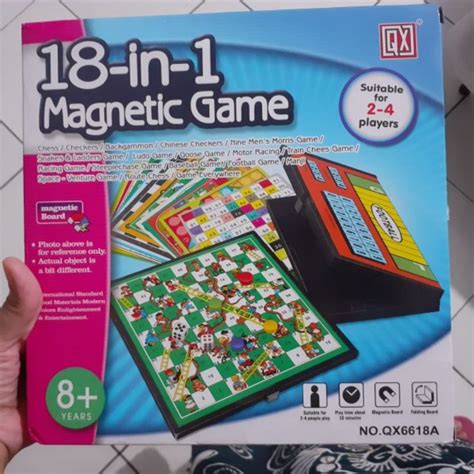Jual Board Game Magnetic 18 In 1 Complete Mainan Papan Magnet Ular