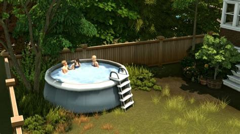 An Outdoor Hot Tub With People In It