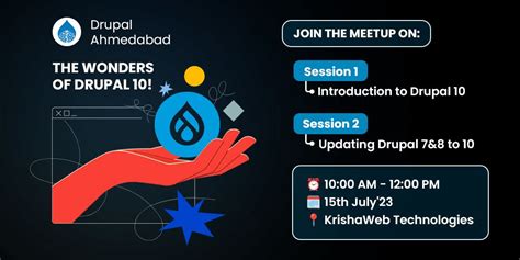 Hr Krishaweb On Linkedin Drupal Ahmedabad Meetup Sat Jul 15 2023 1000 Am Meetup