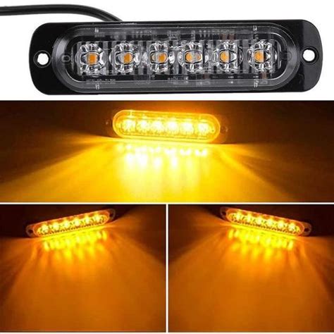 X Led Feux Stroboscopique Led Lampe Flash Stroboscope Gyrophare Led Feux Voyant Dalarme