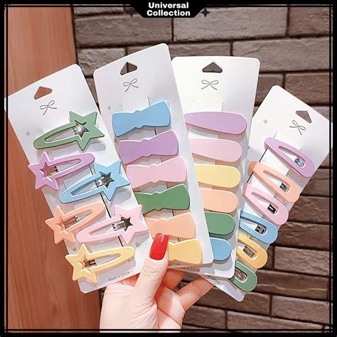 Jual 6PCS SET JEPIT RAMBUT KOREA SOFT JEPITAN RAMBUT KOREAN STYLE