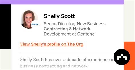 Shelly Scott Senior Director New Business Contracting And Network